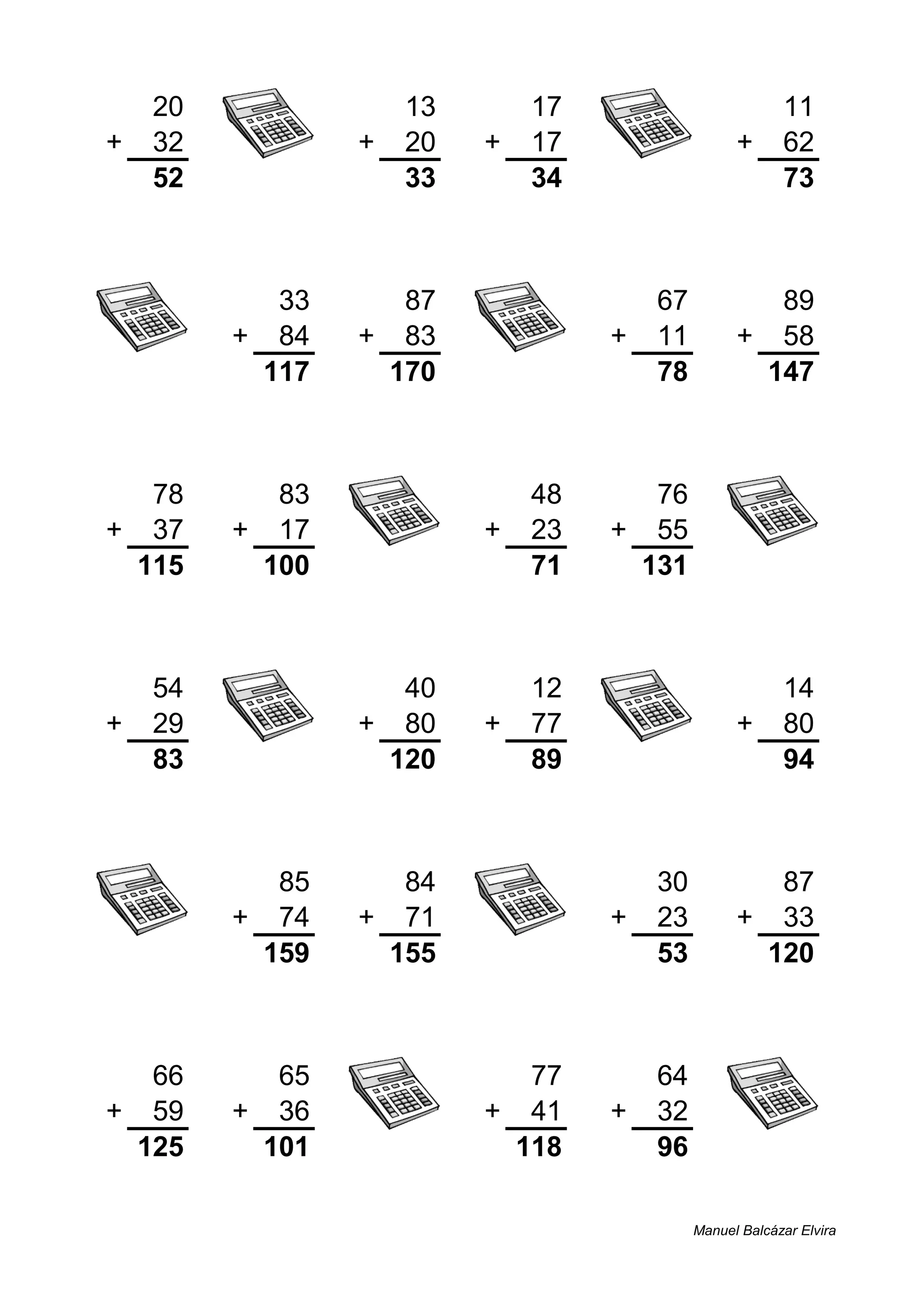 Sumas vertical | PDF