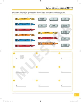 Sumas y restas 3 BASICO | PDF