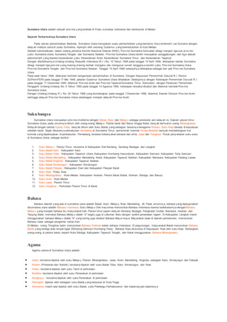 Sumatera utara | DOCX