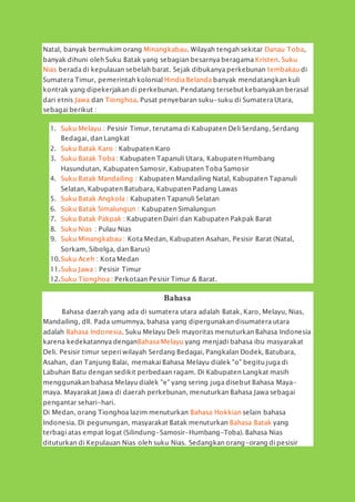 Sumatera utara 2 | DOCX