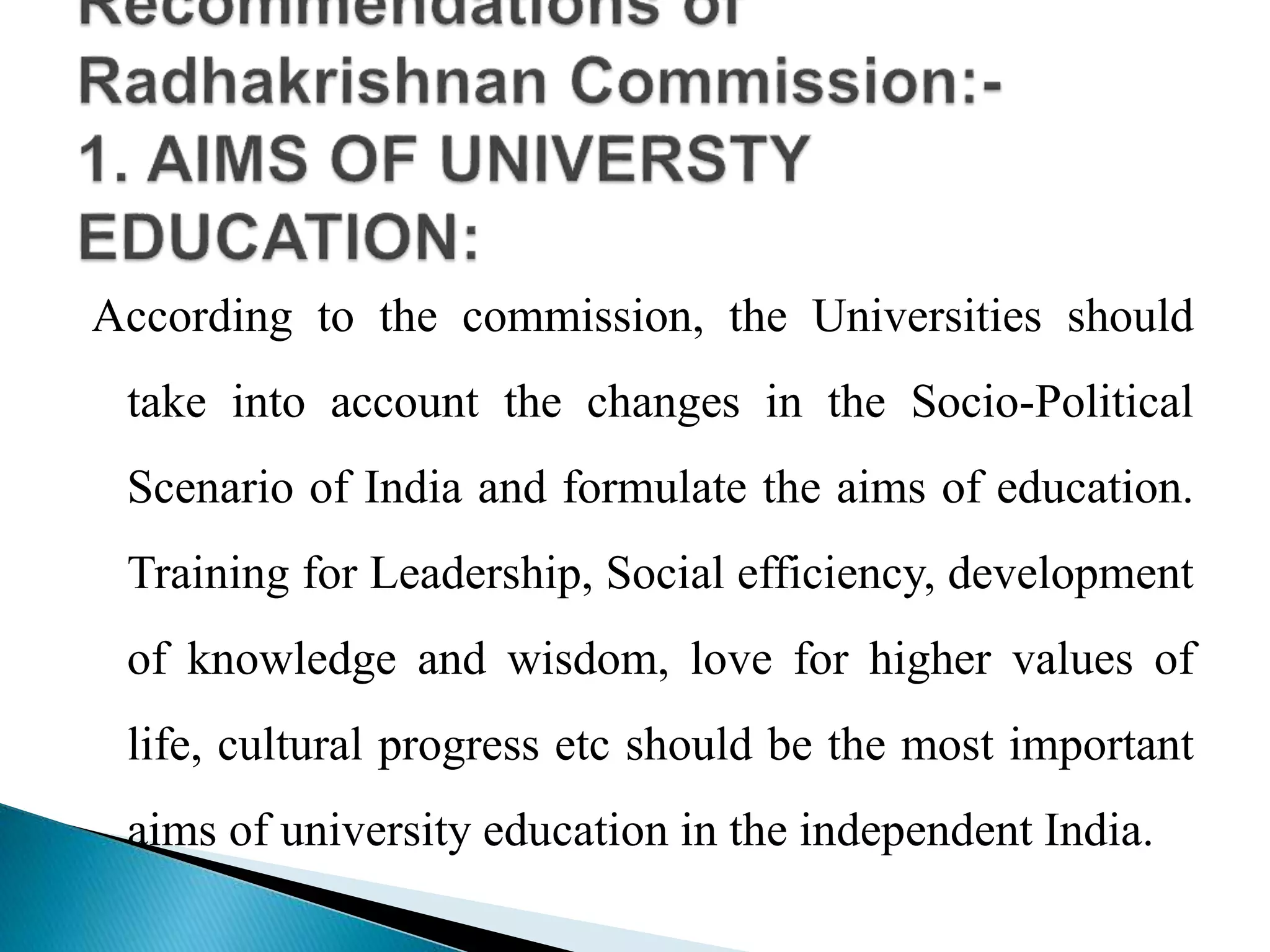 The University Education Commission (1948-49) | PPTX