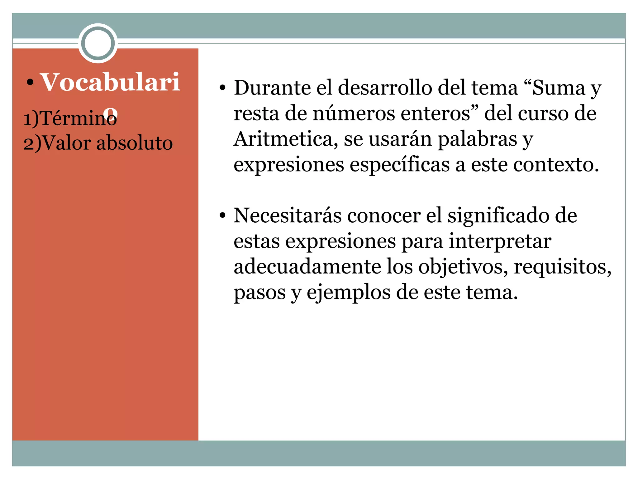 Suma y resta numeros enteros | PPT