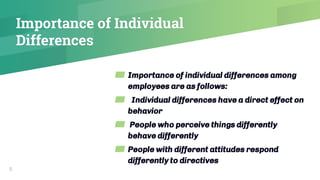 Individual Differences | PPT