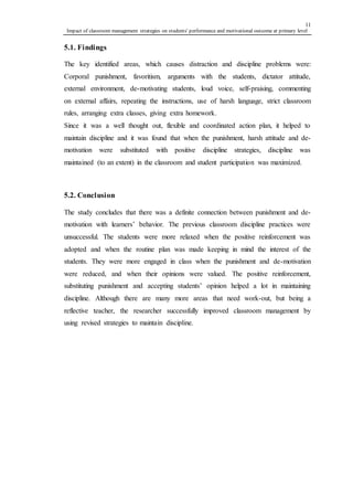 Impact Of Classroom Management Strategies On Students' Performance And ...