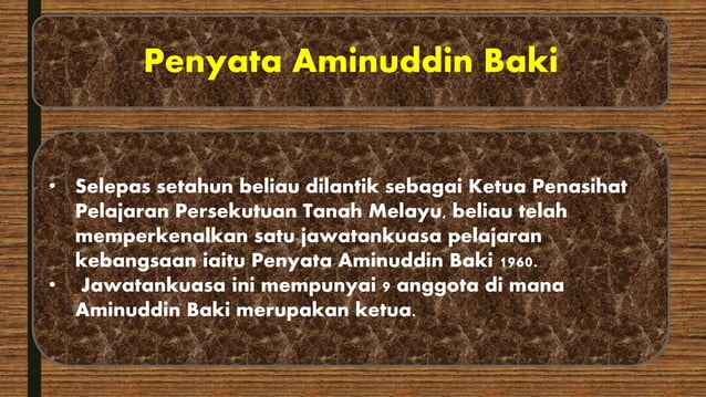 Laporan Aminuddin Baki 1964 | PPTX