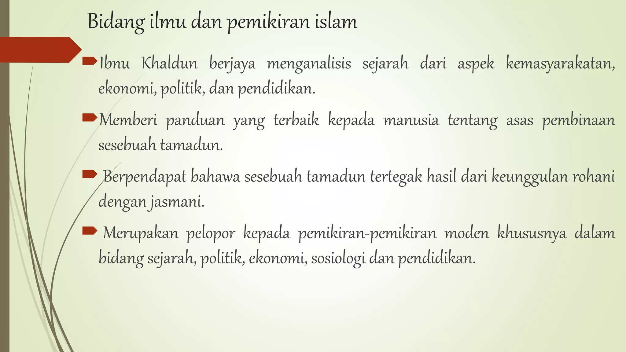 Sumbangan ibnu khaldun | PPTX