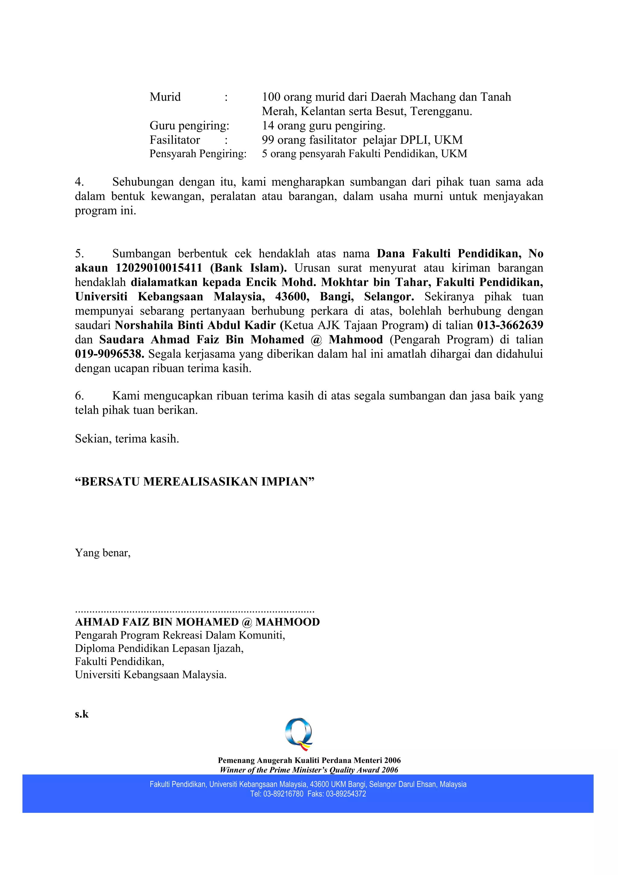Sumbangan Individu | DOC