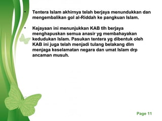 SUMBANGAN KHALIFAH ABU BAKAR AL-SIDDIQ | PPT