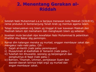 Sumbangan khalifah abu bakar al siddiq | PPT