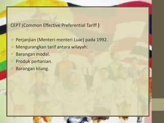 Sumbangan malaysia dalam asean | PPTX