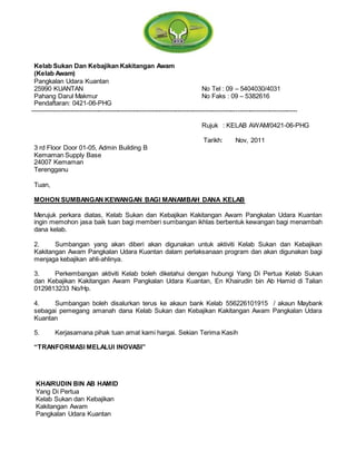 Sumbangan syarikat | DOCX