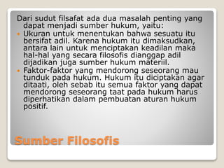 Sumber sumber hukum administrasi | PPTX