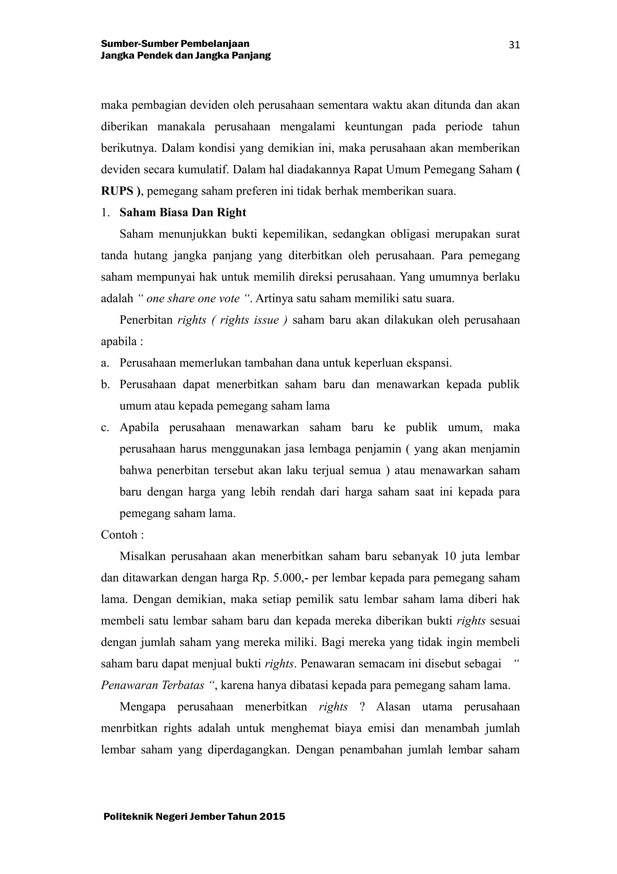 Makalah Sumber sumber pembelanjaan jangka pendek dan jangka panjang | RTF
