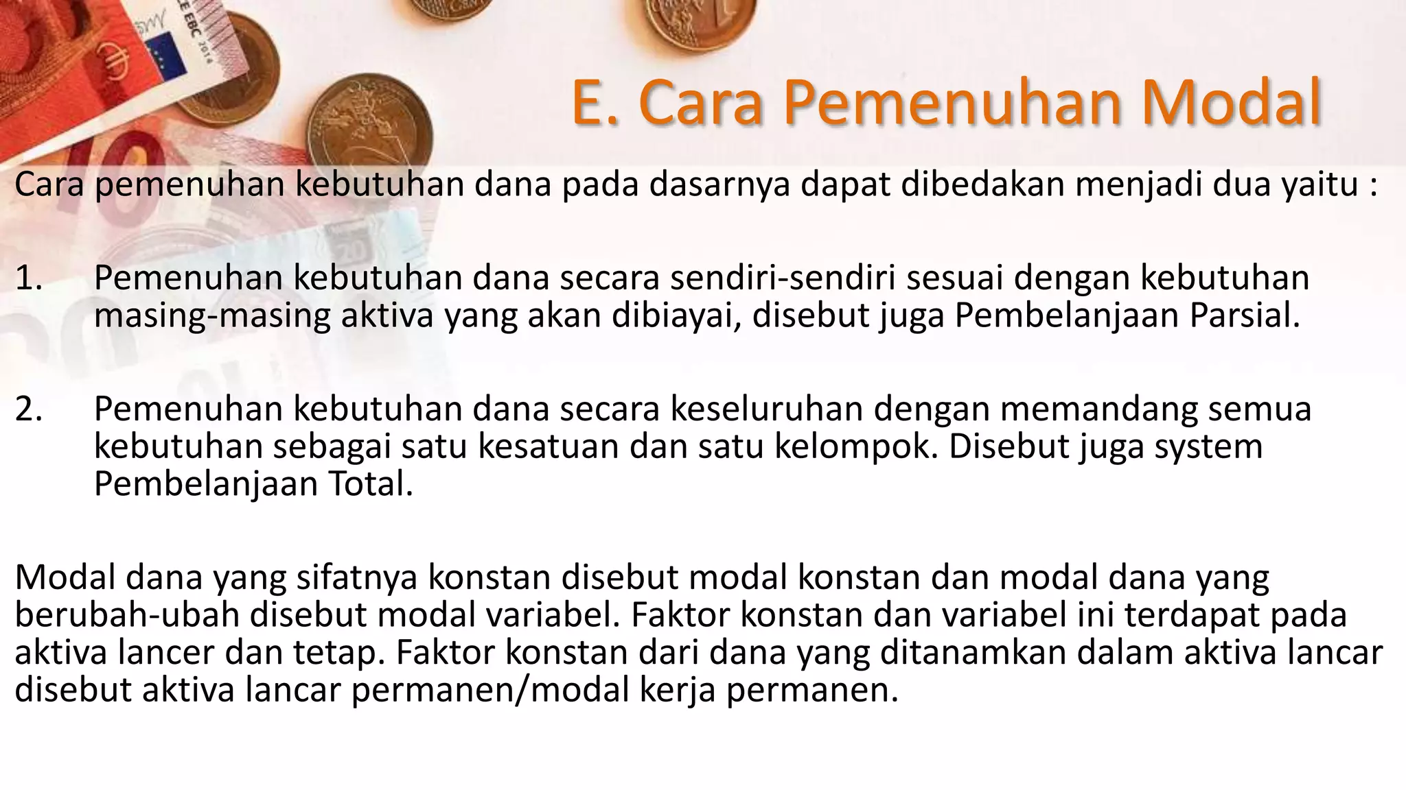 Bab 6 Sumber sumber penawaran modal | PPT