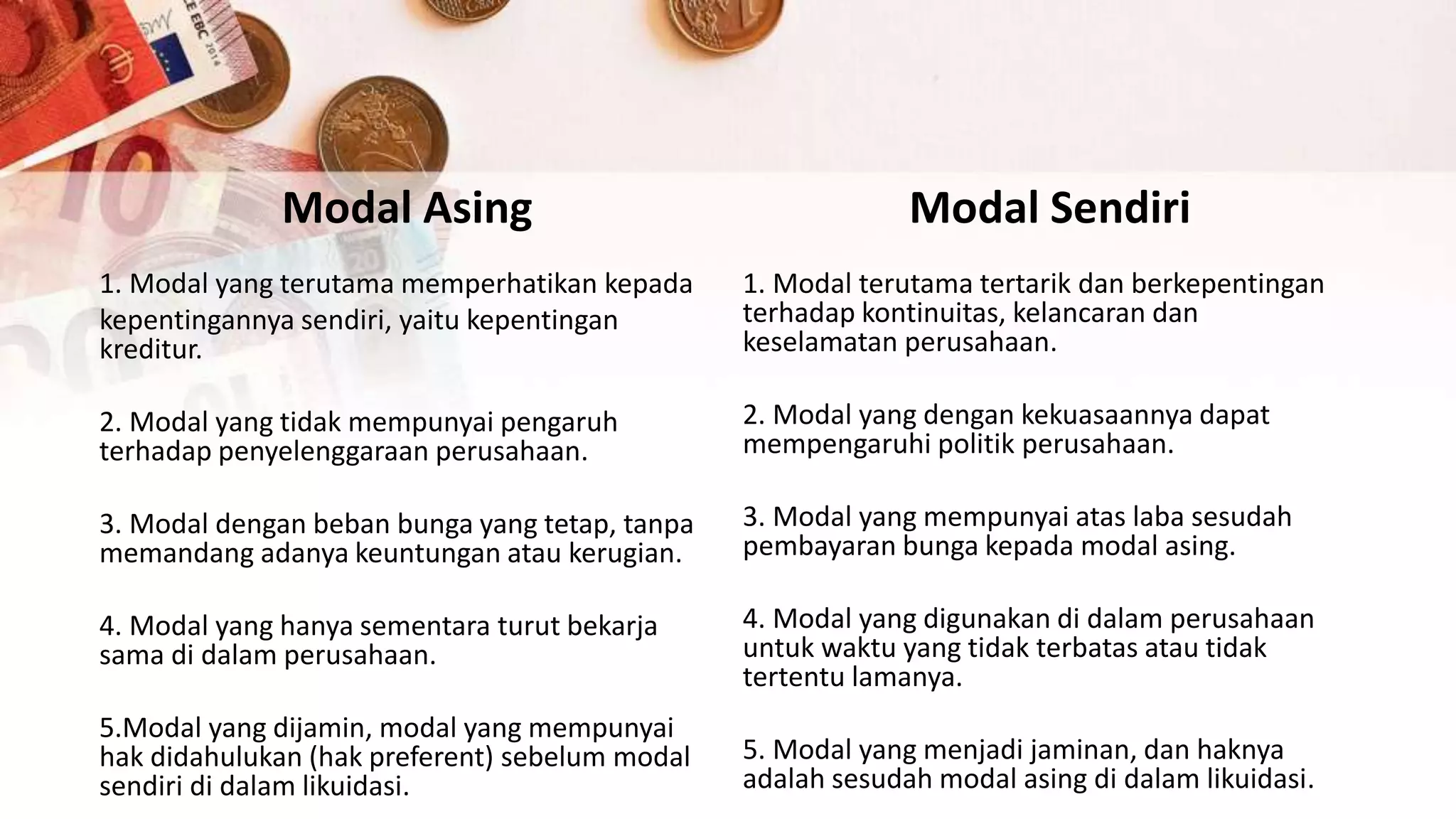 Bab 6 Sumber sumber penawaran modal | PPT