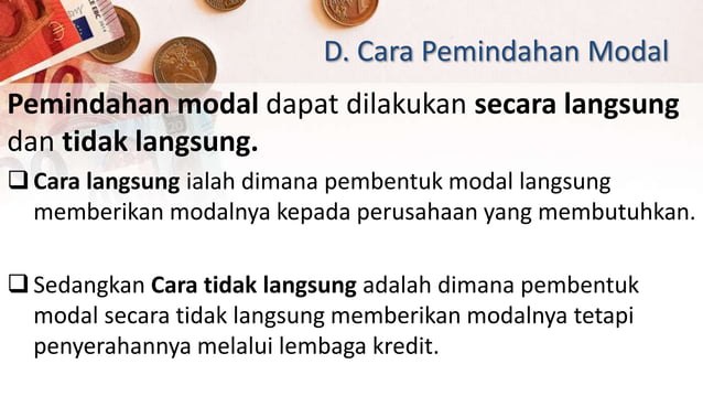 Bab 6 Sumber sumber penawaran modal | PPT