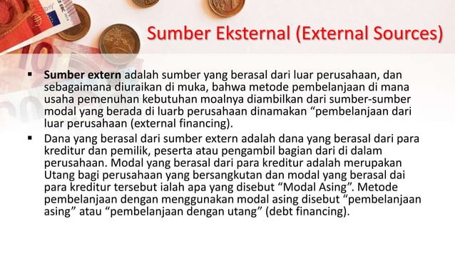 Bab 6 Sumber sumber penawaran modal | PPT