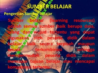 SUMBER BELAJAR | PPT