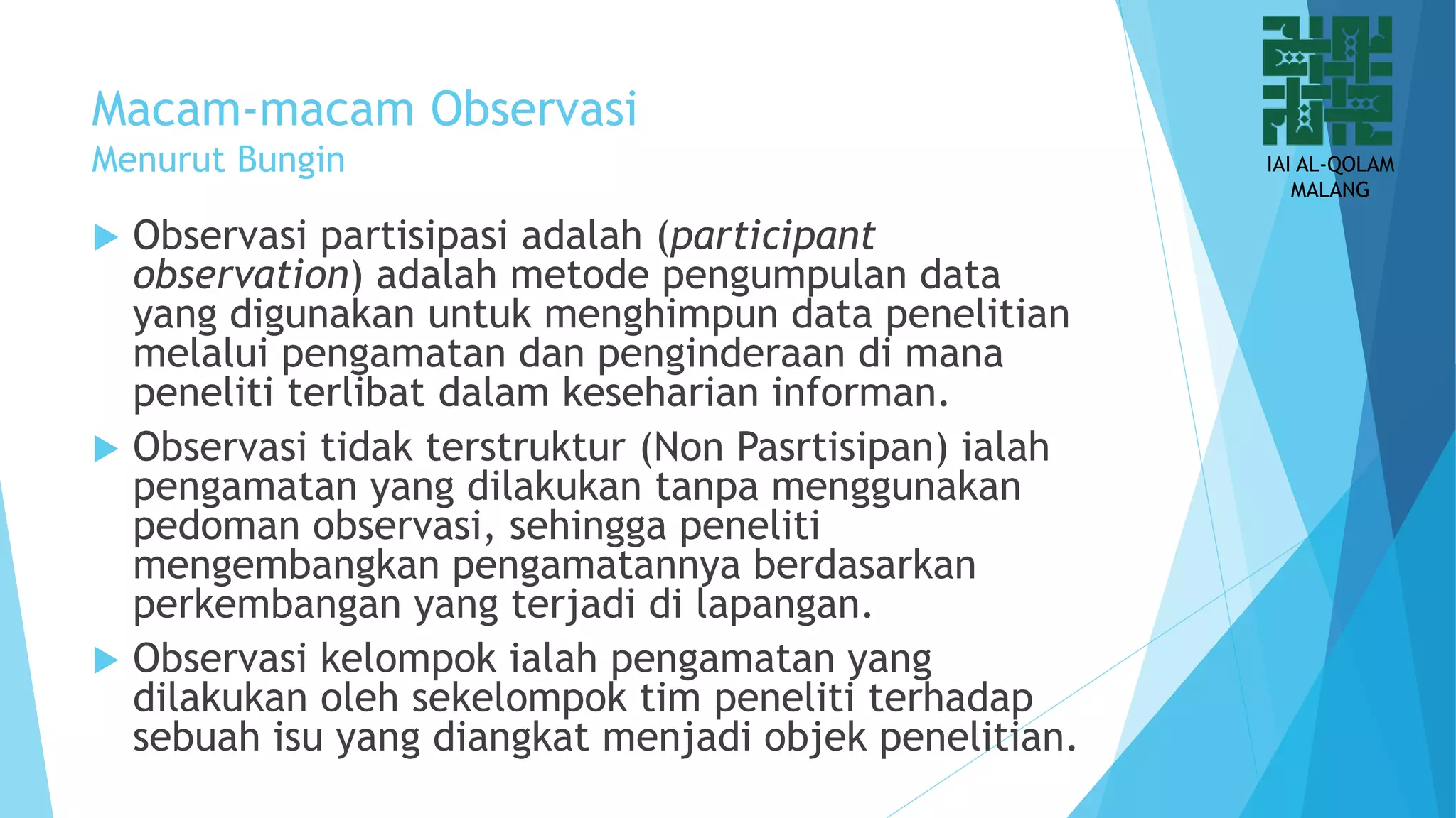 Sumber Data Dan Teknik Pengumpulan Data dalam Penelitian Kualitatif | PPTX