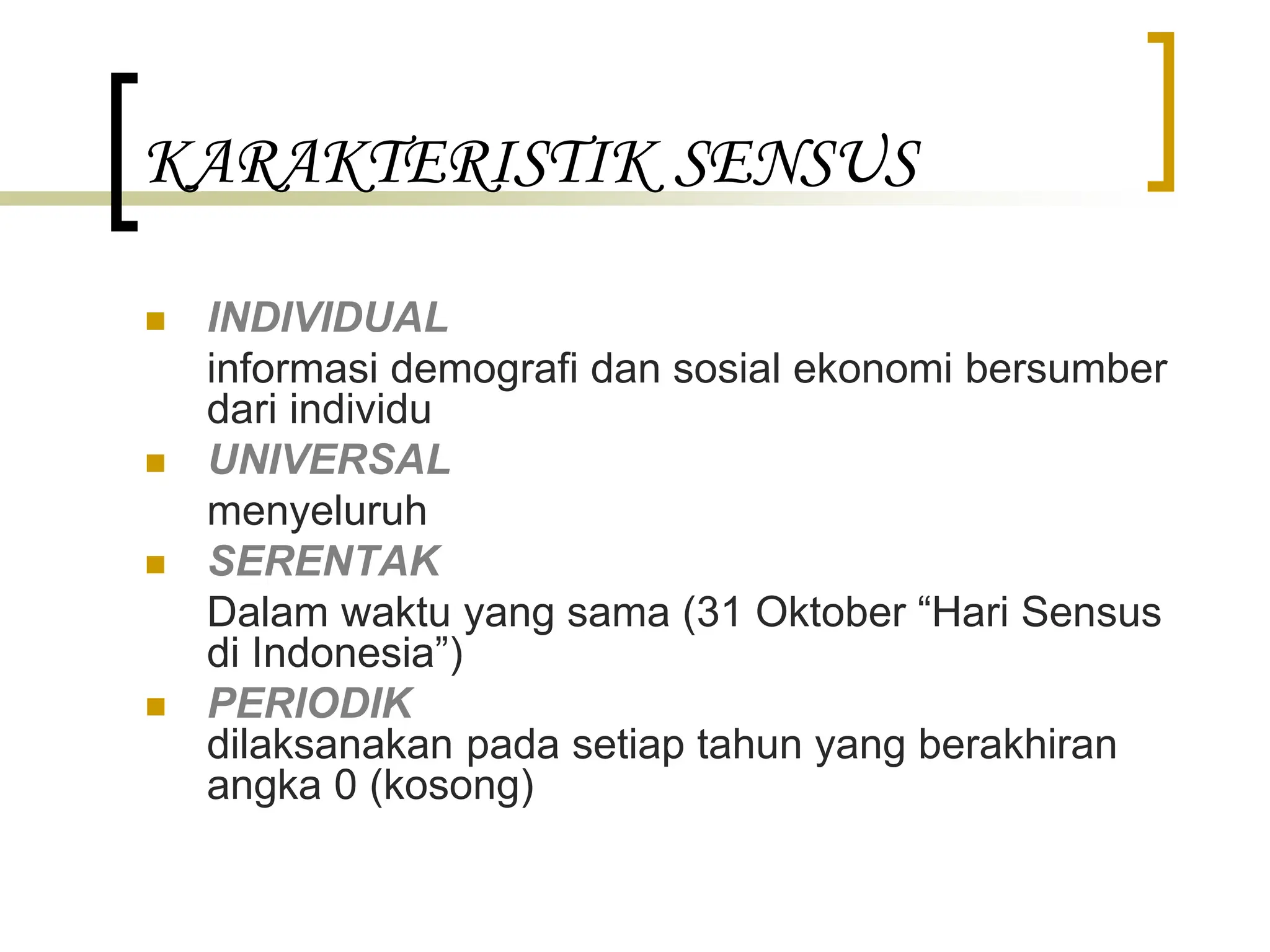 Materi Sumber Data Kependudukan (Sensus, Survei, dan Registrasi) | PPT