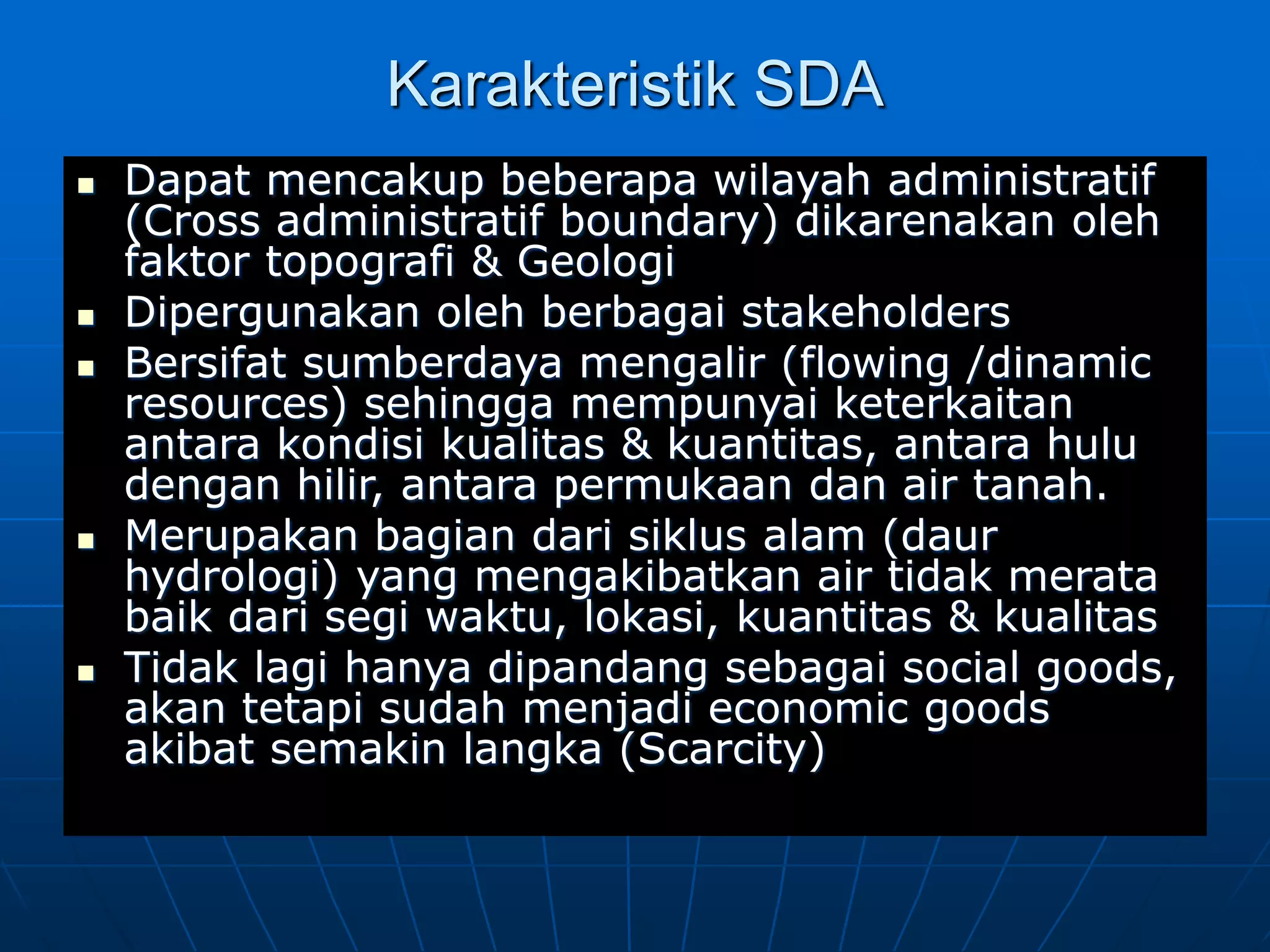 Pengelolaan Sumber Daya Air oleh Dodi Mofiar, S.KM., M.Si