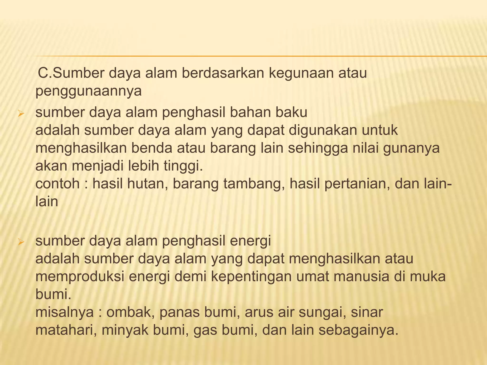 Sumber daya alam | PPTX
