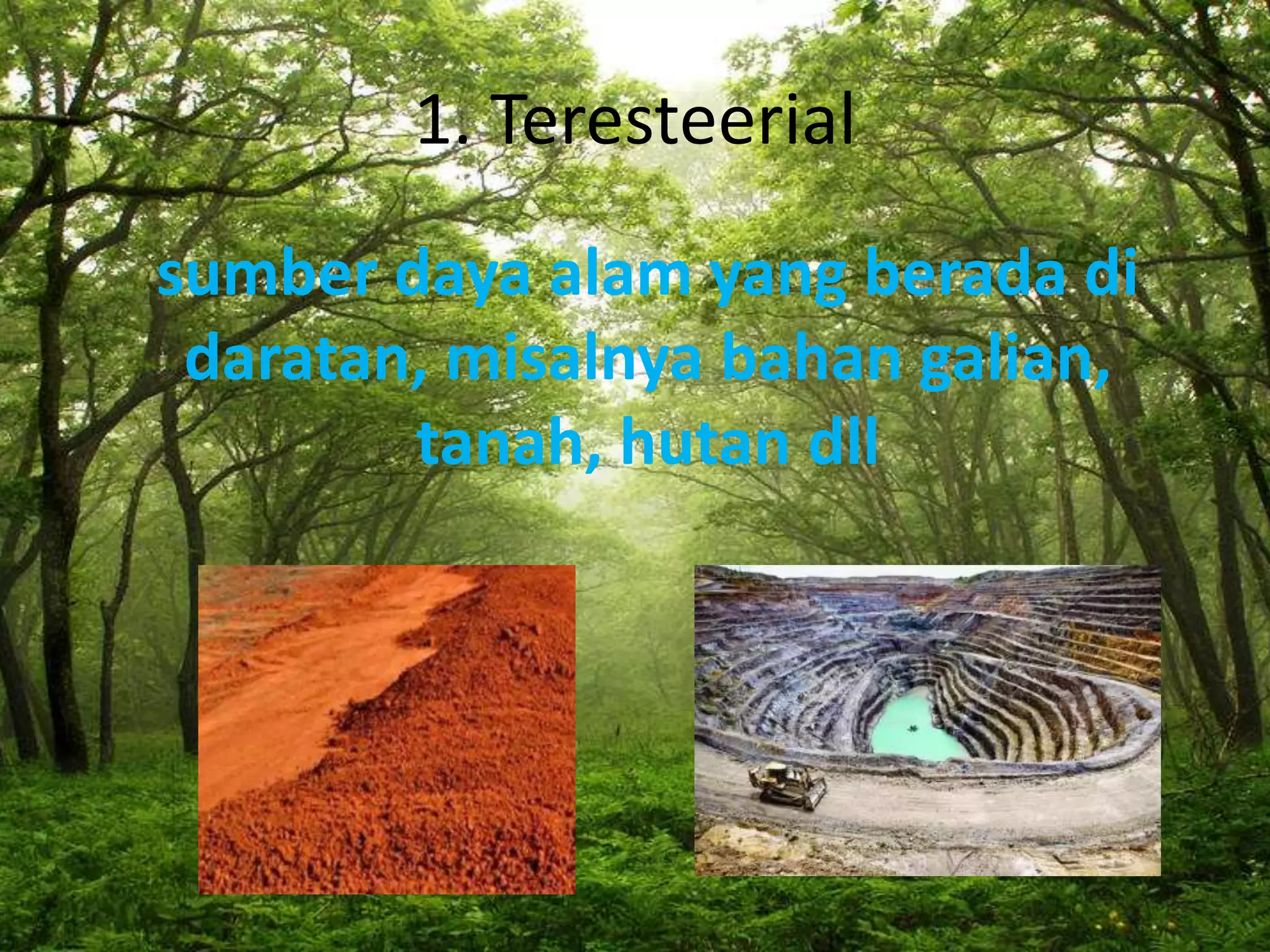 pengertian, klasifikasi Sumber Daya Alam | PPTX