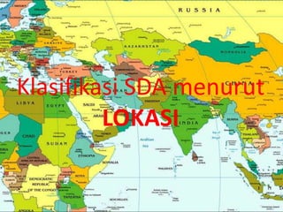 pengertian, klasifikasi Sumber Daya Alam | PPTX