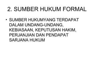 Sumber hukum | PPT