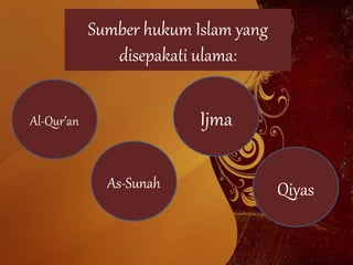 Sumber Hukum Islam | PPTX