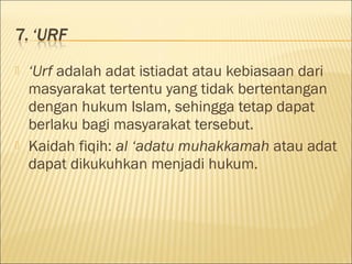 Sumber hukum islam (fiqih) | PPT