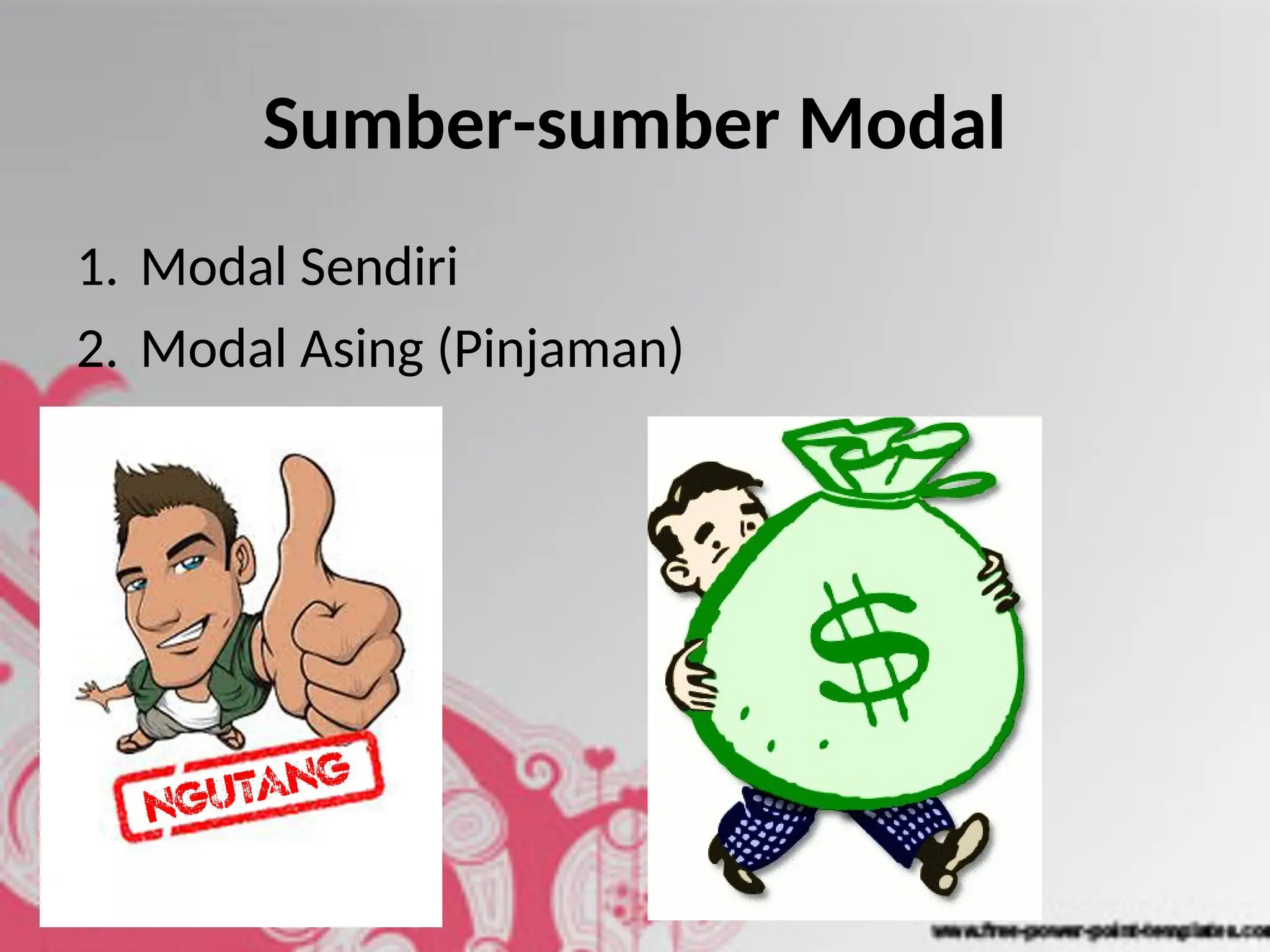 SUMBER MODAL didalam perusahaan yang ada | PPT