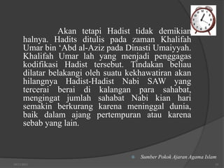 Sumber pokok ajaran agama islam | PPTX