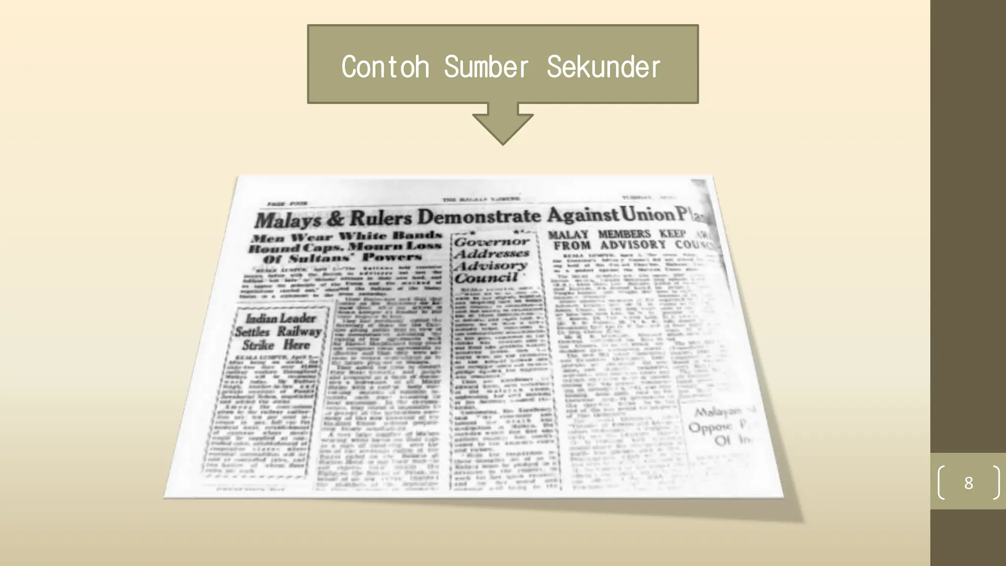 Sumber Sejarah sekunder dan primer ppt.. | PPT