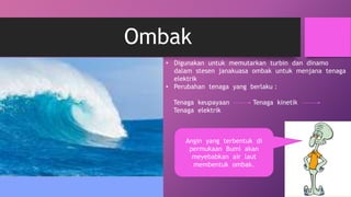 SAINS TINGKATAN 1 BAB 6: SUMBER TENAGA DUNIA | PPTX