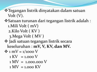 Sumber tenaga listrik. | PPT
