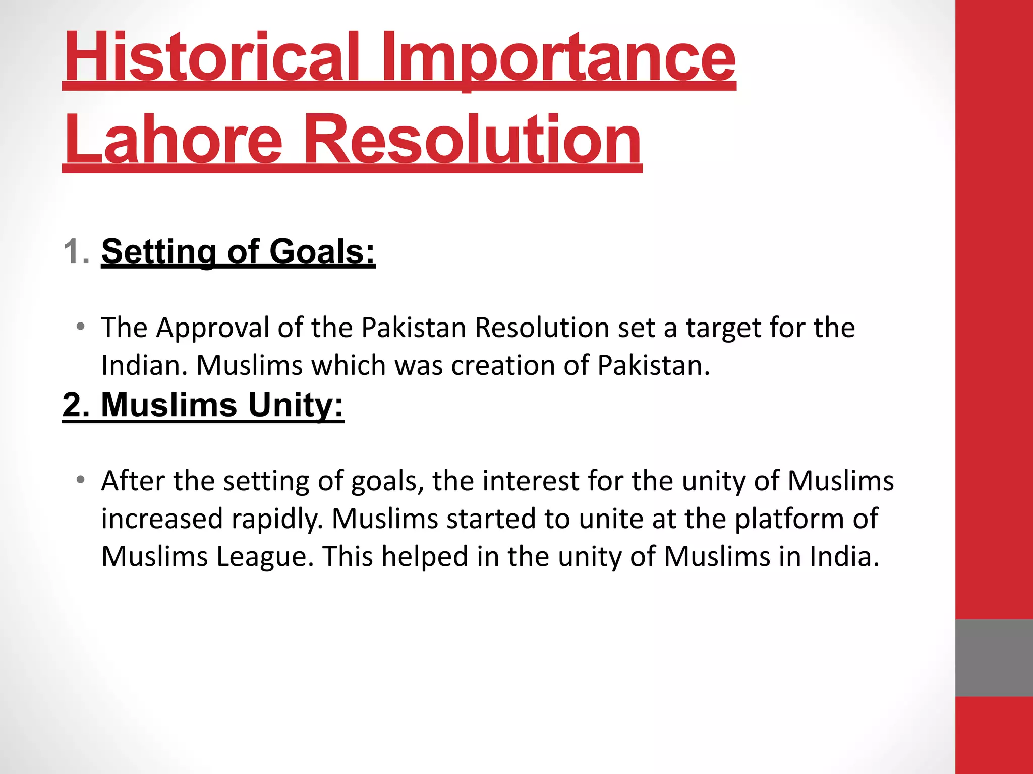 lahore resolution | PPTX
