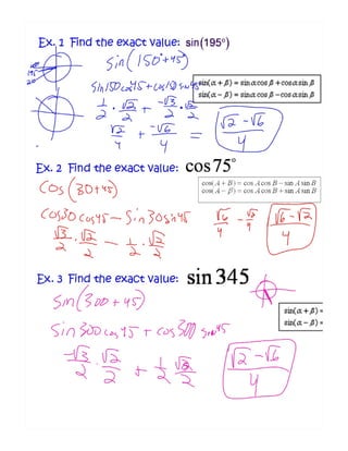 Sum diff double angles | PDF