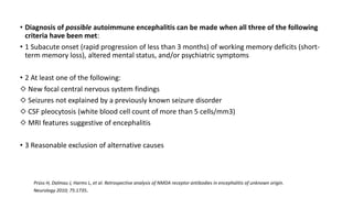 anti NMDA receptor encephalitis - Copy.pptx