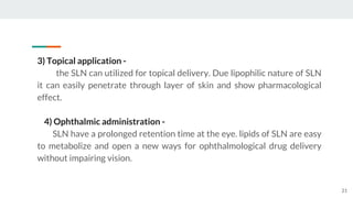 Solid Lipid Nanoparticle | PPTX