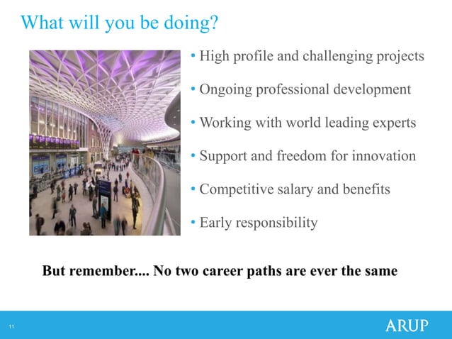 Su meet the employers arup | PPT