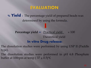SUSTAINED RELEASE BEADS | PPTX | Pharmaceutical Drugs | Medical Health