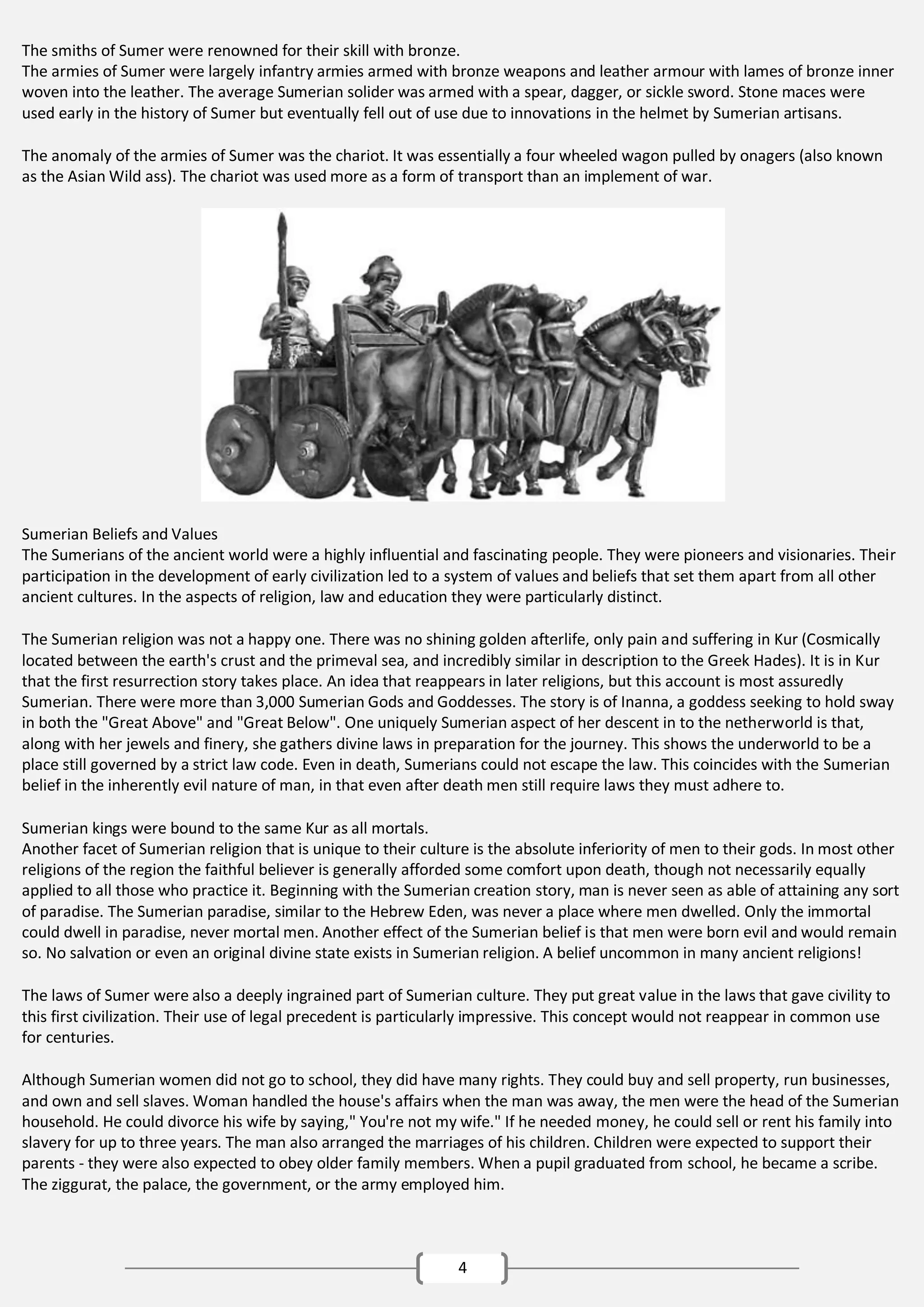 Sumerian Civilization | PDF