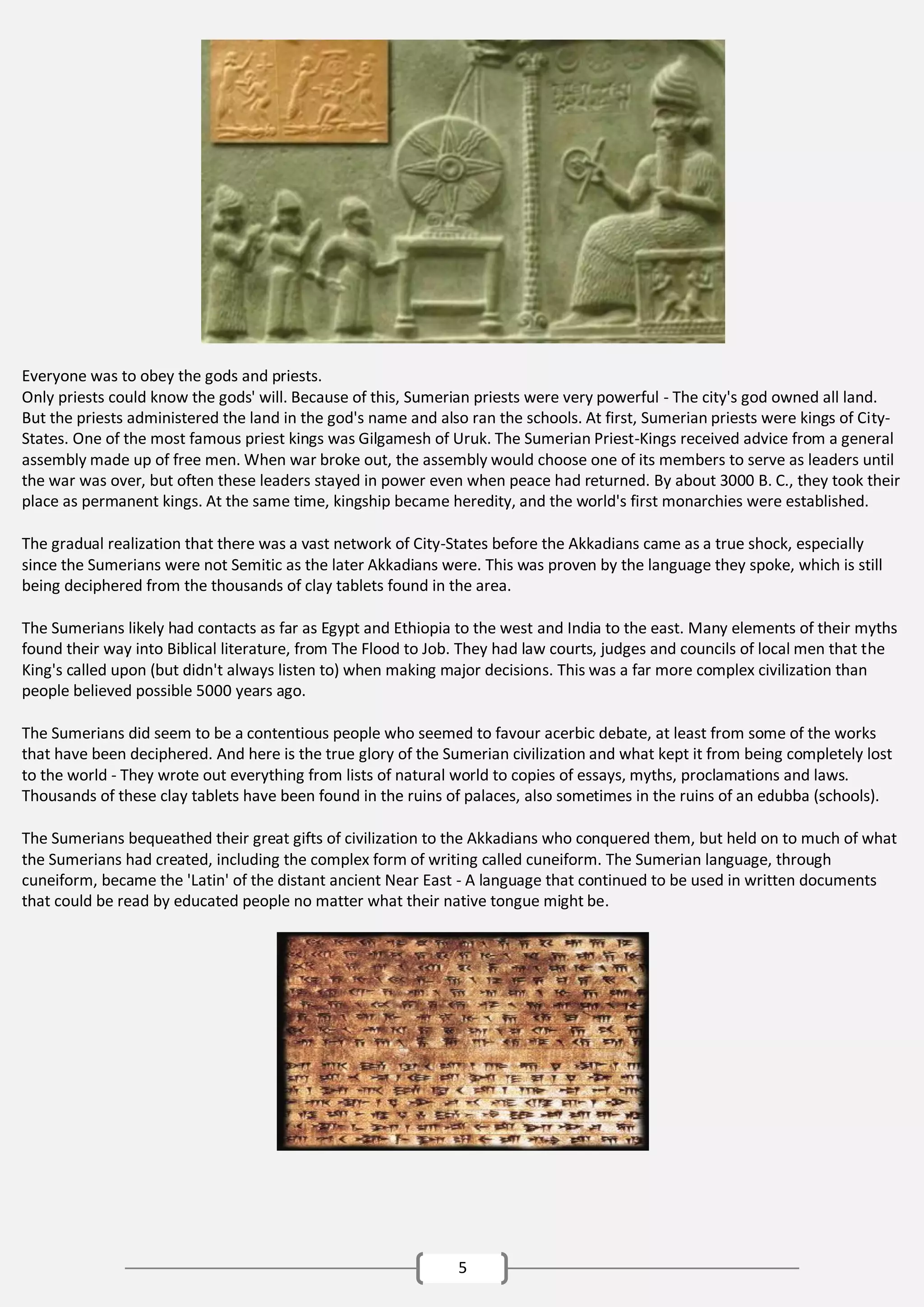 Sumerian Civilization | PDF