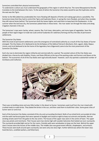 Sumerian Civilization | PDF