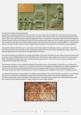 Sumerian Civilization | PDF