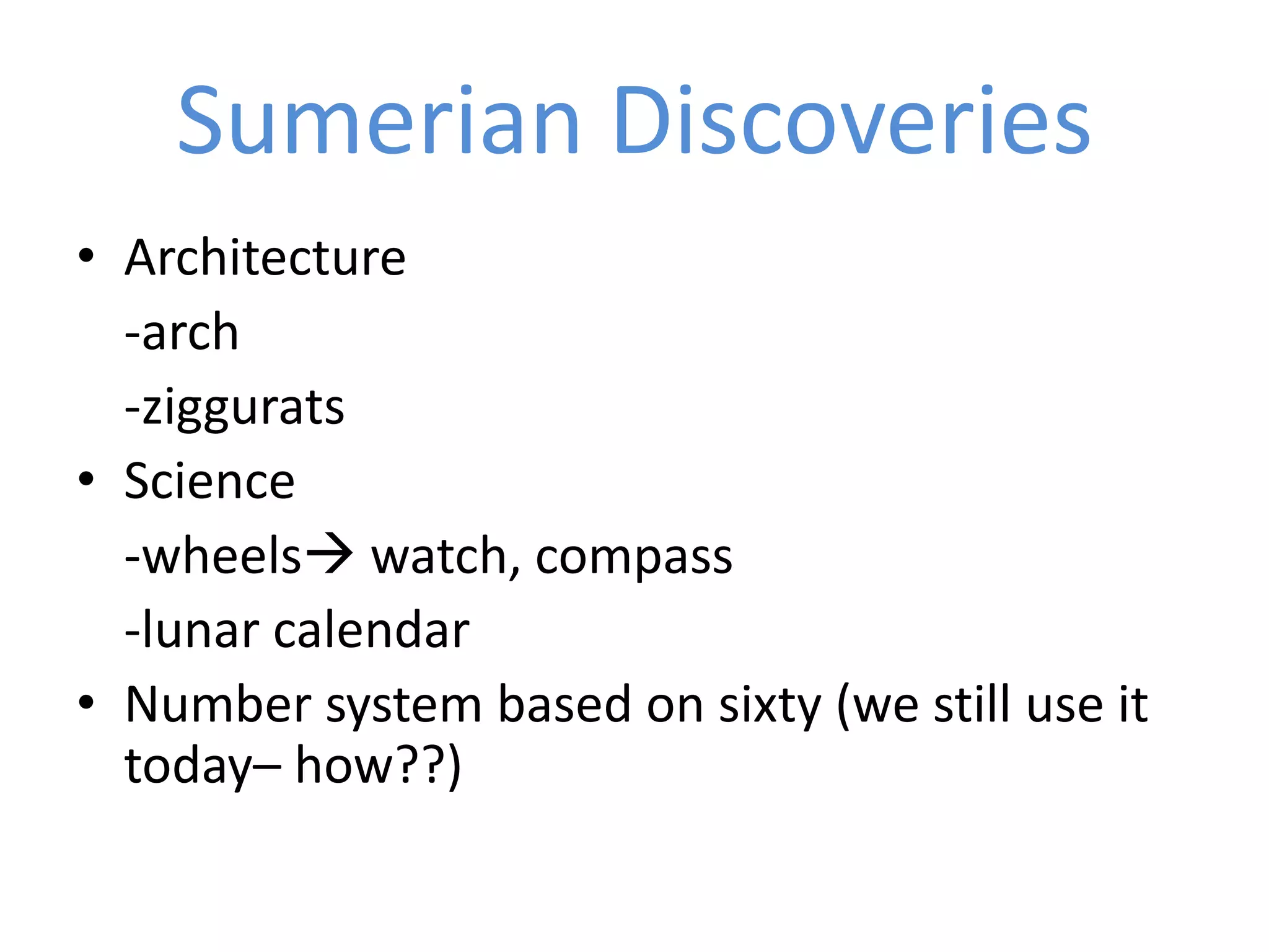Sumerian civilization | PPTX