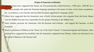 sumerian civilization SOCIAL AND POLITICAL HISTORY OF SUMERIAN ...