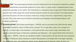 sumerian civilization SOCIAL AND POLITICAL HISTORY OF SUMERIAN ...
