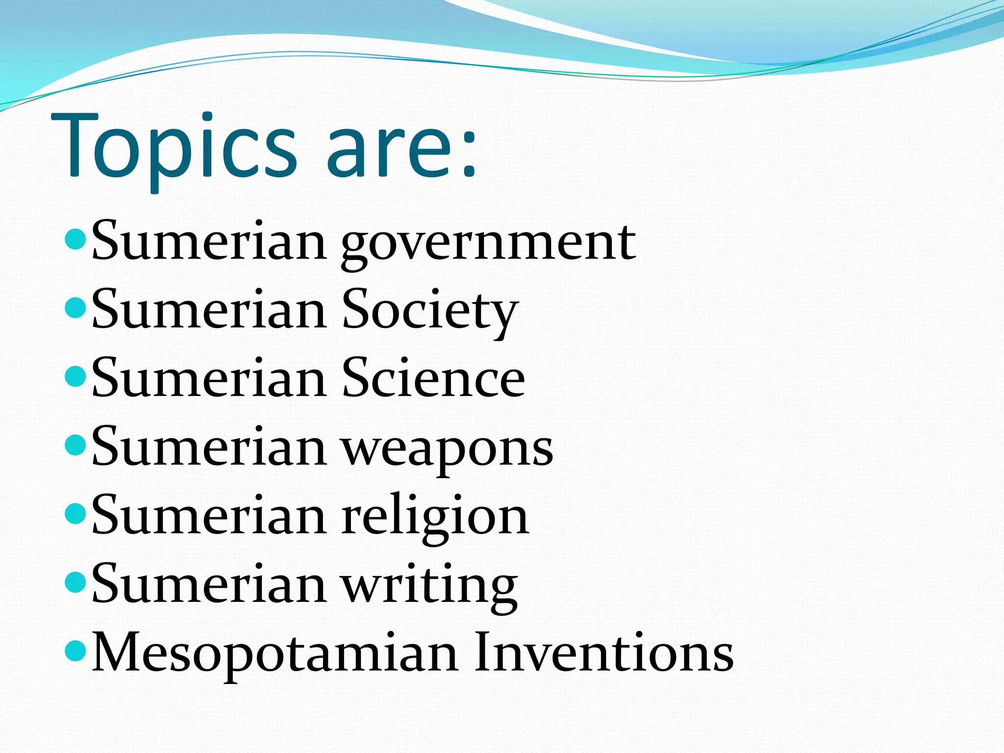 Sumerian group project | PPTX
